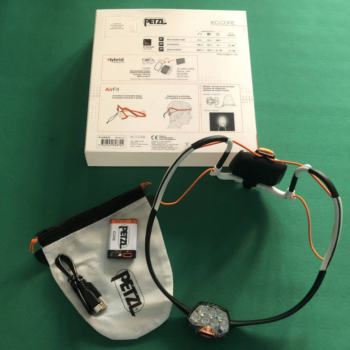 Lampada frontale Petzl Iko Core, 500 lumen