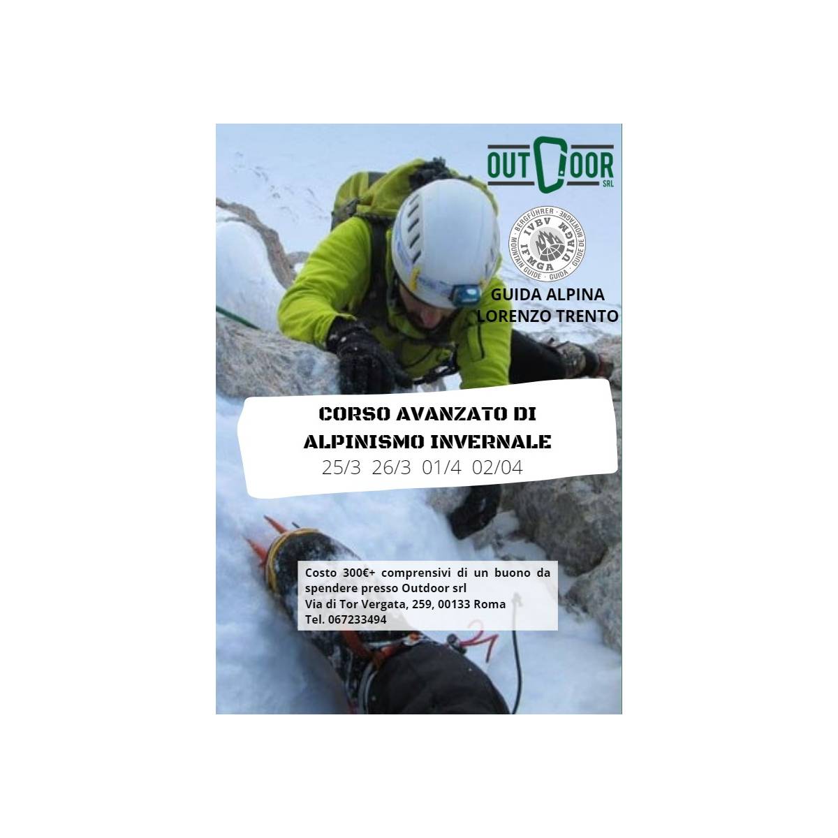 alpinismo, climbing, outdoor srl, corso alpinismo