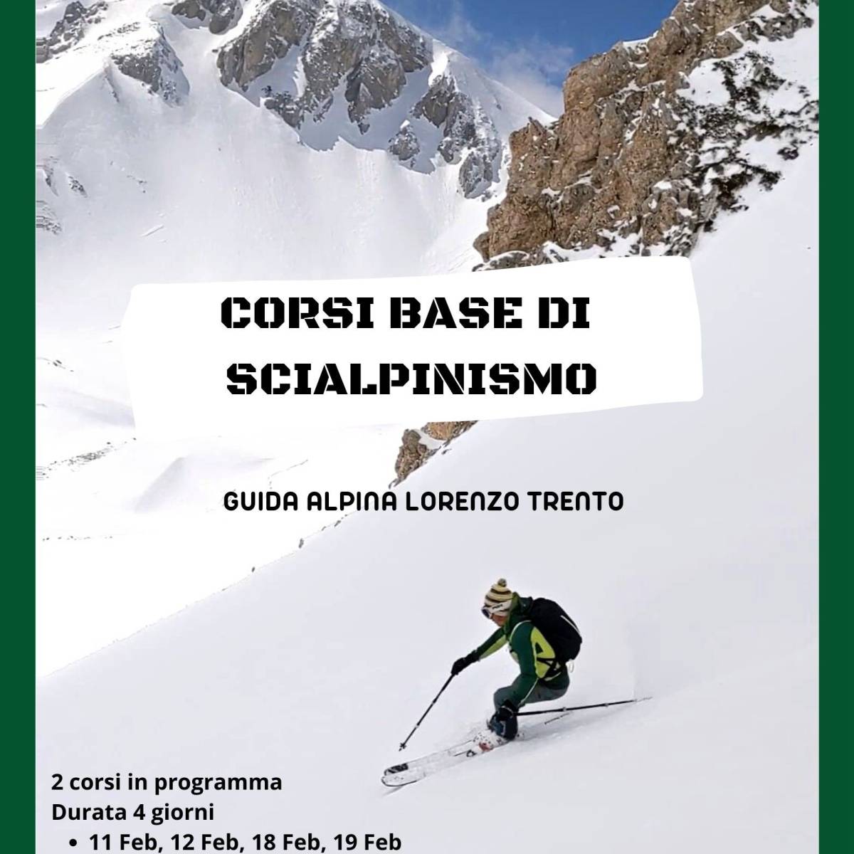 alpinismo, scialpinismo, corso scialpinismo, outdoor